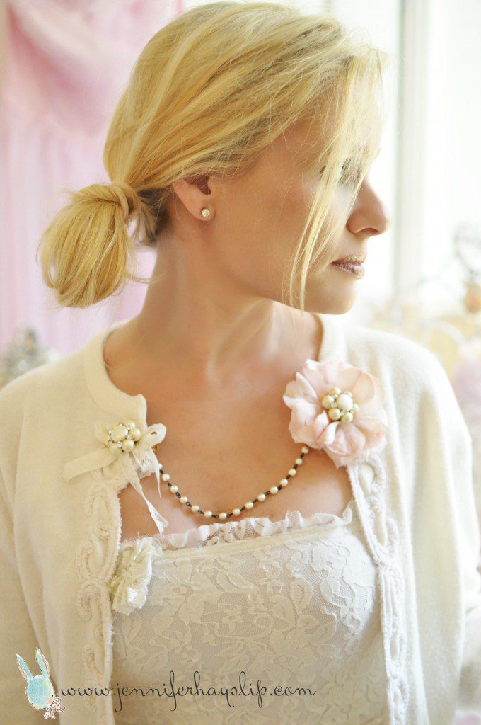 Vintage Glamour Inspired Sweater Guard Clips. - Jennifer Hayslip