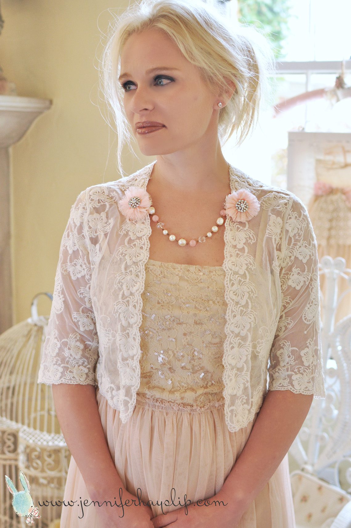 Vintage Glamour Inspired Sweater Guard Clips. | Jennifer Hayslip